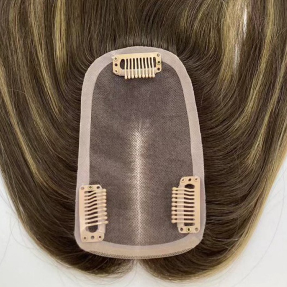 Mono Top 3"x5" Remy Hair Topper Lightweight Volumizer for Thinning Hair